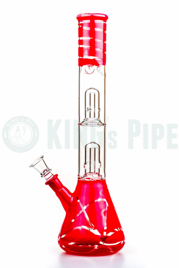 12'' Double Percolator Water Pipe | KING's Pipe Online Headshop