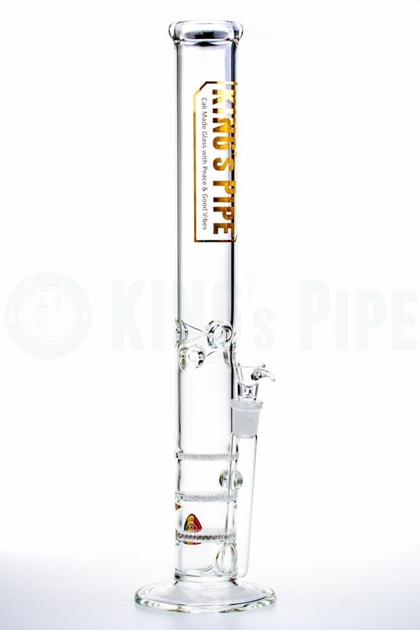18 Inch Triple Honeycomb Water Pipe (US MADE) | KING's Pipe Glass